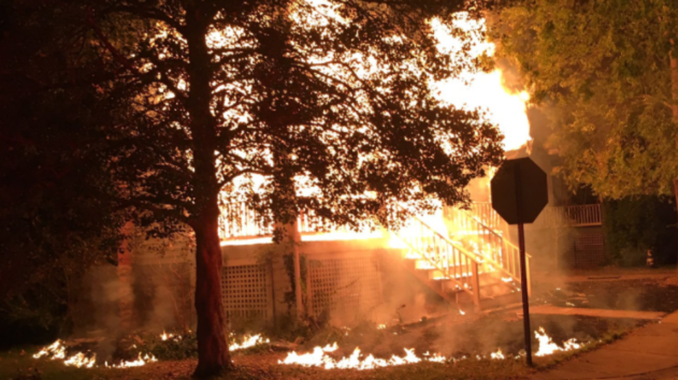 Firefighters rescue home occupant from blazing house fire in Arlington ...
