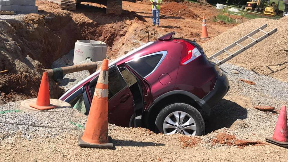 Person rescued after driving into hole at construction site | WSET