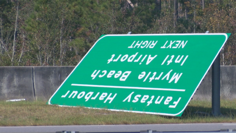 SCDOT still working to repair signs damaged in Hurricanes Dorian and ...